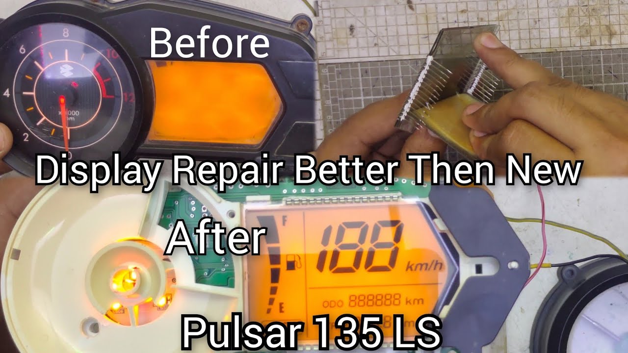 Pulsar 135 LS Meter Display Repair Better Then New - YouTube