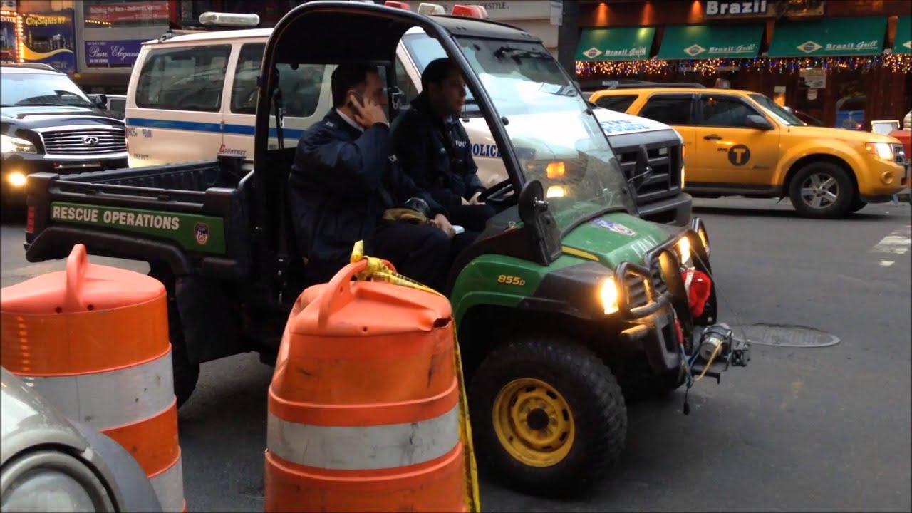 RARE SIGHTING OF A FDNY RESCUE OPERATIONS GATOR DRIVING ON STREETS FOR ...