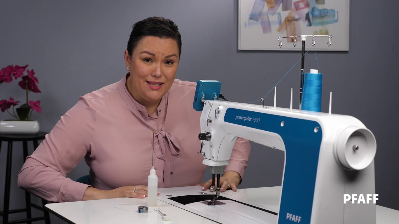 PFAFF® powerquilter™ 1600 Stationary Quilting Machine - Bobbin and ...