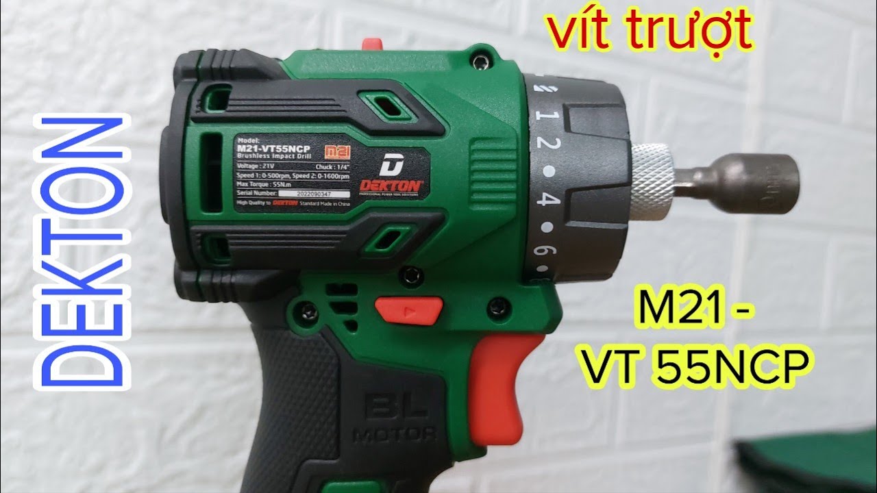 test thực tế máy vít trượt M21 - VT 55 NCP của DEKTON . 27 tháng 9 ...