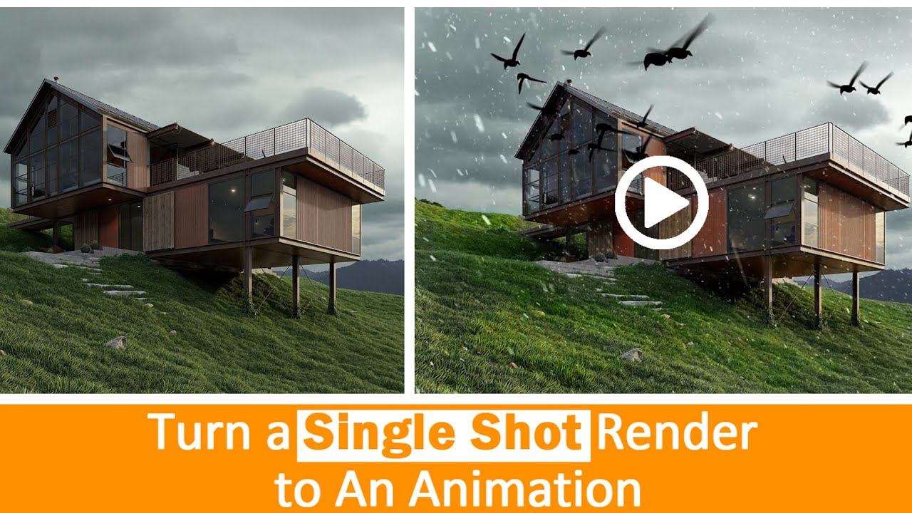 lumion animation with only a single render image - YouTube