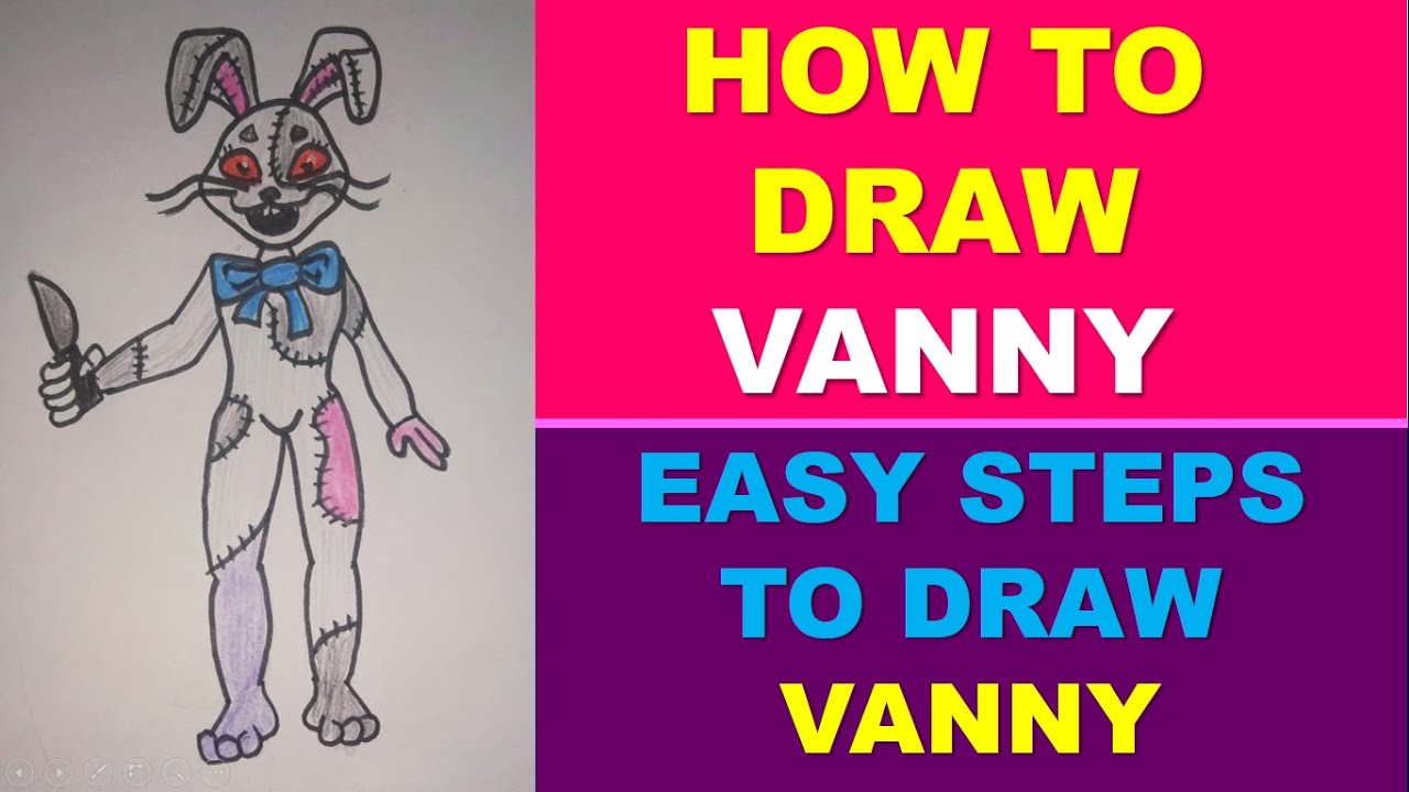 🐰 Vanny FNAF Drawing Tutorial! ️ | Five night at freddy's - YouTube