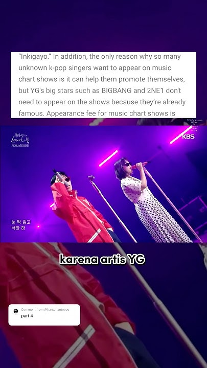 YG x KBS 🥩 part 4 #ygentertainment #bigbang #2ne1 #blackpink #winner #treasure #akdongmusician ...
