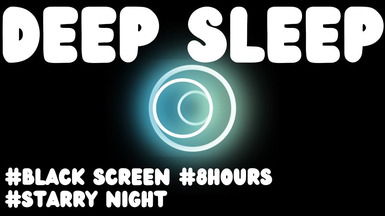 🛏️💤Starry Night - Sleeping music that calms the body and mind [Black ...