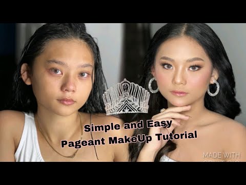 SIMPLE AND EASY PAGEANT MAKEUP TUTORIAL | MakeUp By Sydney De Taza