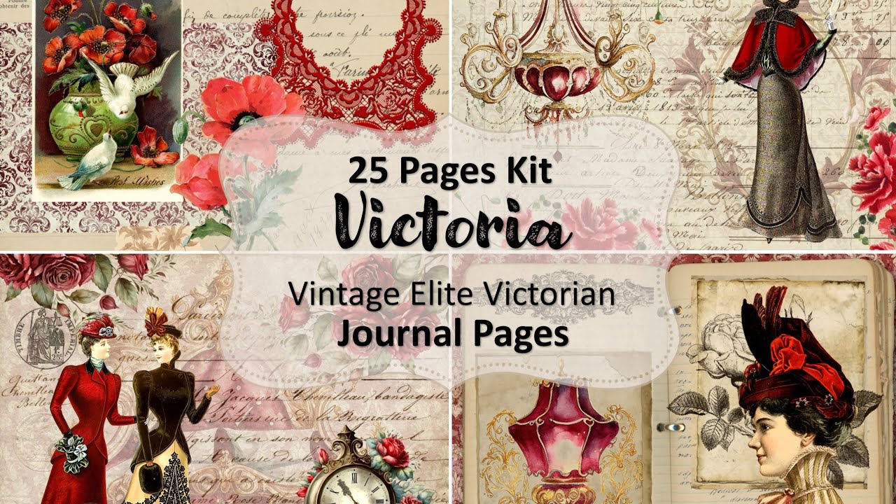 Digital Kit Share | Victoria Journal Pages Kit - YouTube