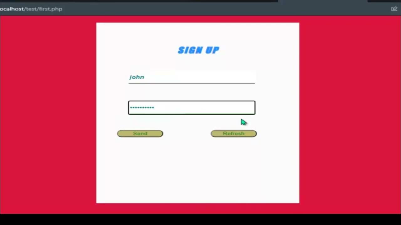 uploading data to php database using mysql - YouTube