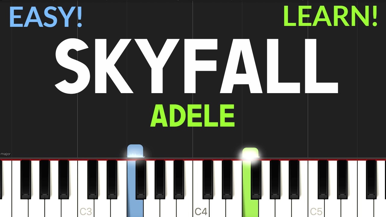 Skyfall - Adele (James Bond) | EASY Piano Tutorial - YouTube