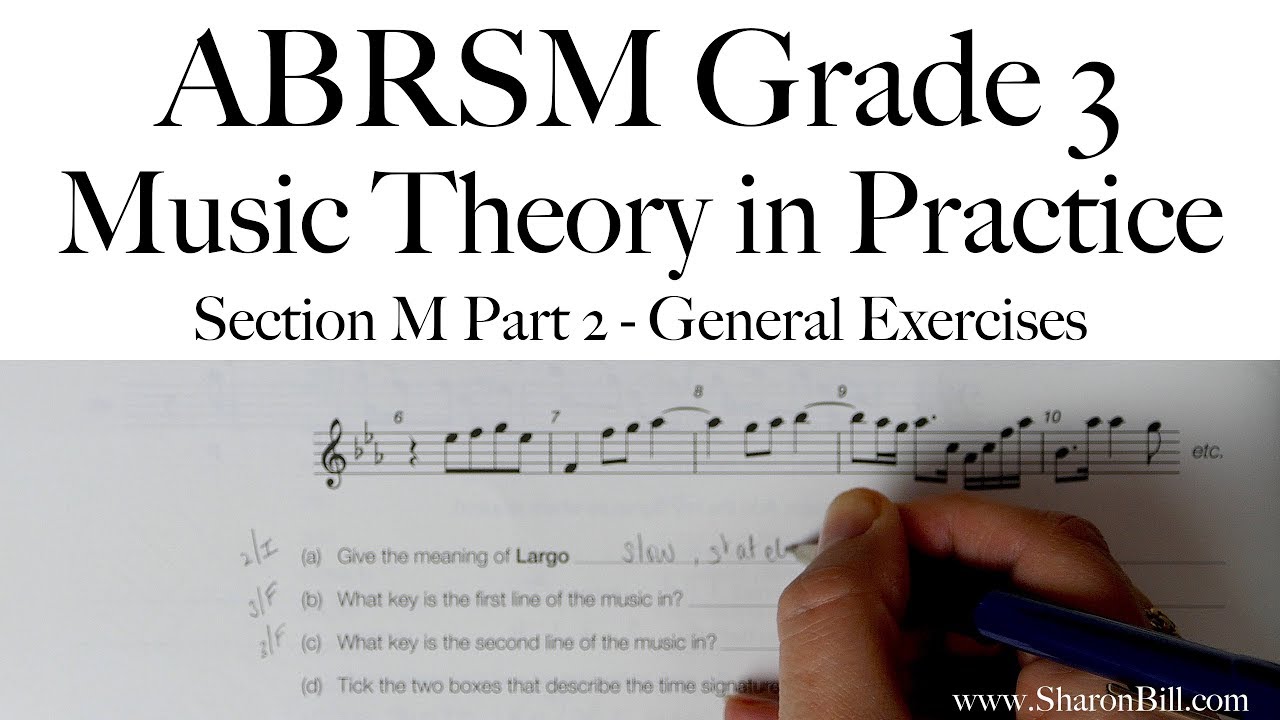 ABRSM Grade 3 Music Theory Section M Part 2 General Exercises with ...