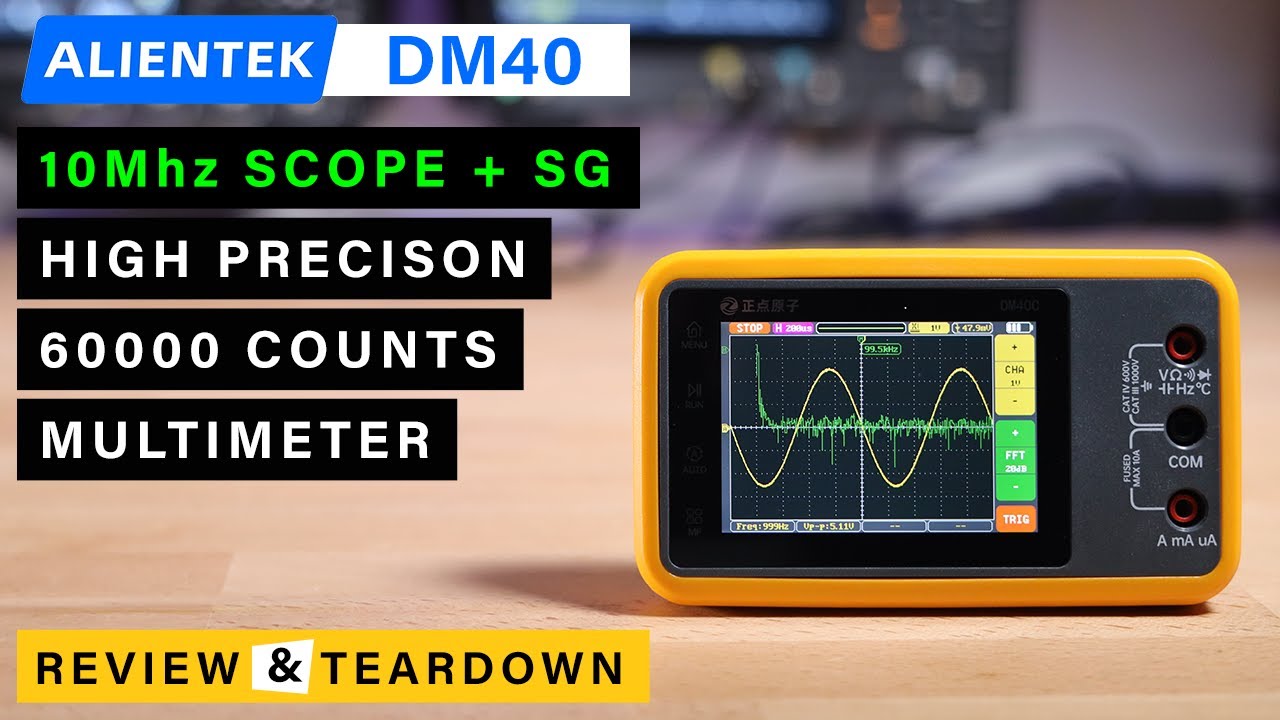Alientek DM40 ⭐ High Precision Multimeter + Scope + SG - YouTube