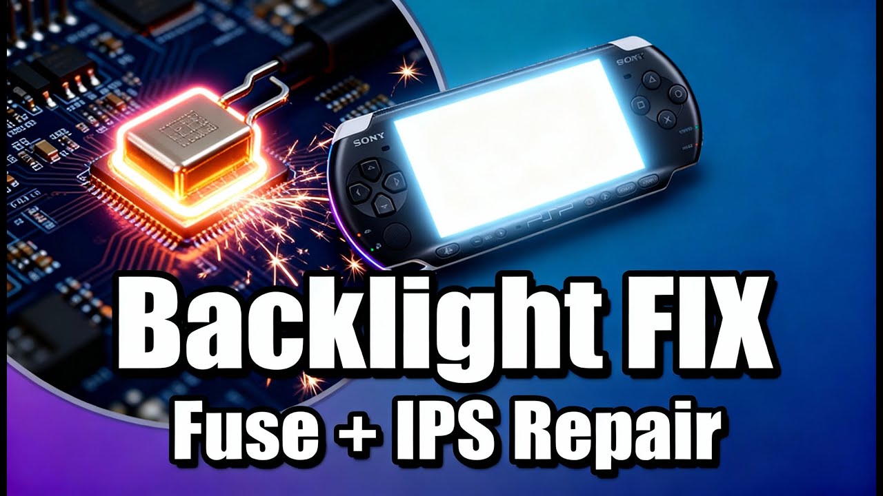 PSP 1000 Backlight Fix | Fuse Replacement & IPS Screen Repair 2025 ...