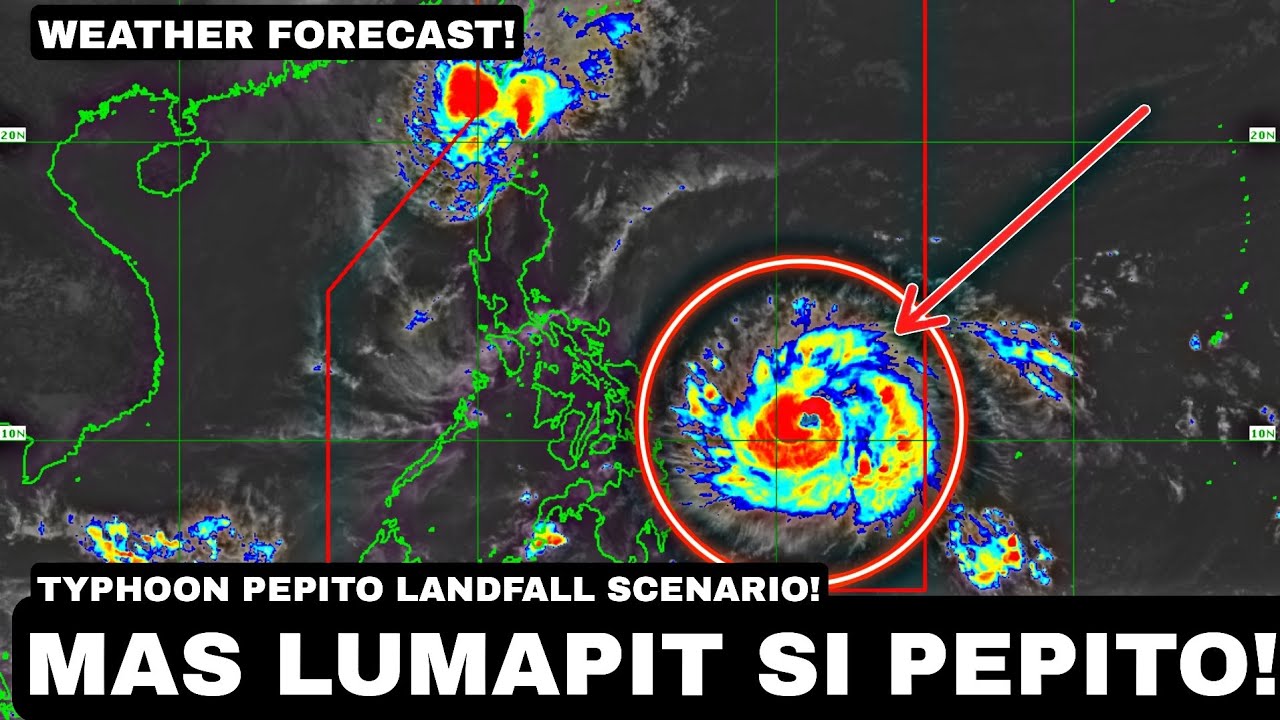 LOOK!! Mga Lugar Na Dadaanan Ni TYPHOON PEPITO! (TYPHOON THREAT) Mas ...
