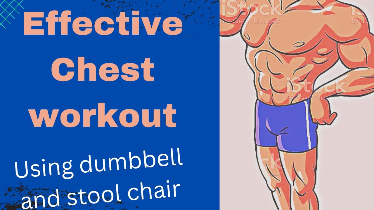 How to build chest using dumbbell and stool chair|chest ko ghar per ...