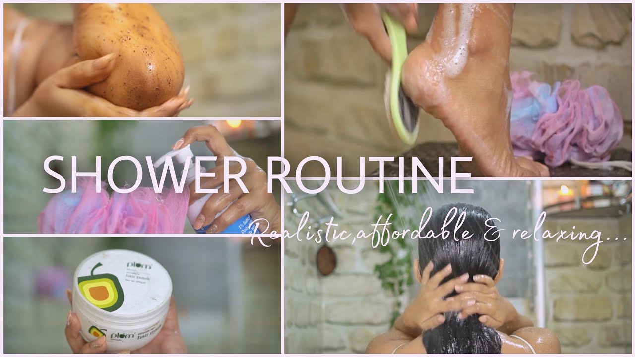 My Realistic, Affordable & Relaxing Shower Routine - YouTube