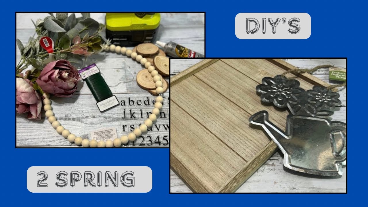 2 Spring Decor DIY’S || Home Decor || Just 2 Easy Crafts - YouTube