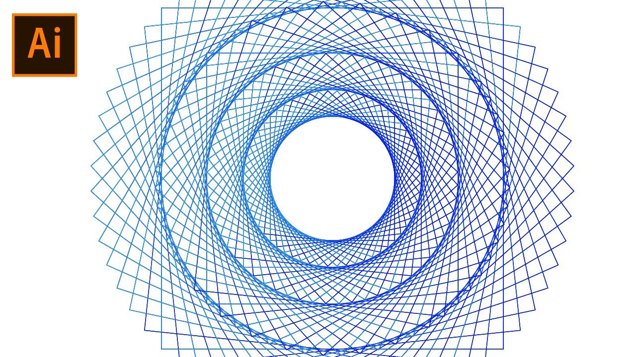 How to create a Spirograph design in Adobe illustrator - YouTube