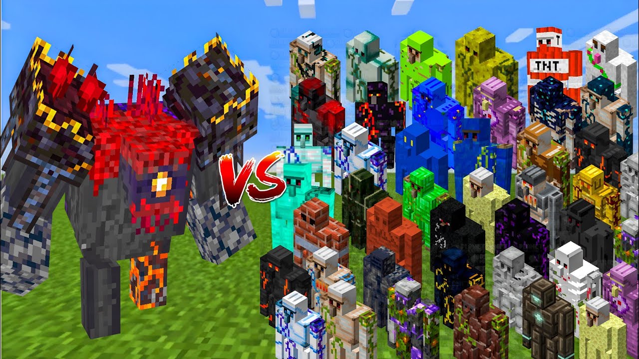 BASALT GUARDIAN VS ALL EXTRA GOLEM • MINECRAFT MOBS BATTLE - YouTube