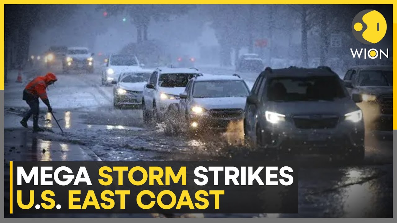 US: East Coast storm brings heavy rains & powerful winds; 200,000 homes ...
