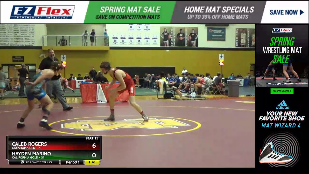 Mat 13 136 Caleb Rogers Oklahoma Red Vs Hayden Marino California Gold ...