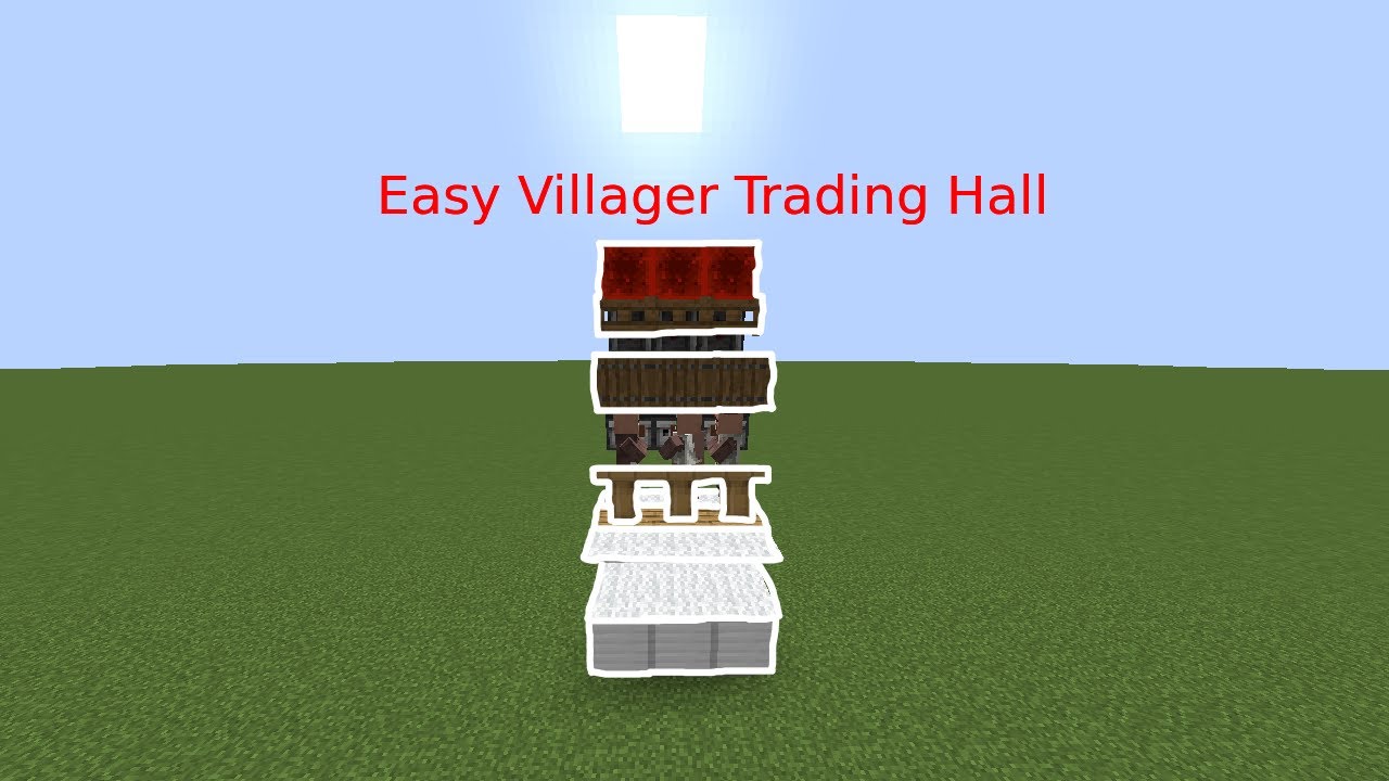 Easy villager trading hall in Minecraft 1.18.1 - YouTube