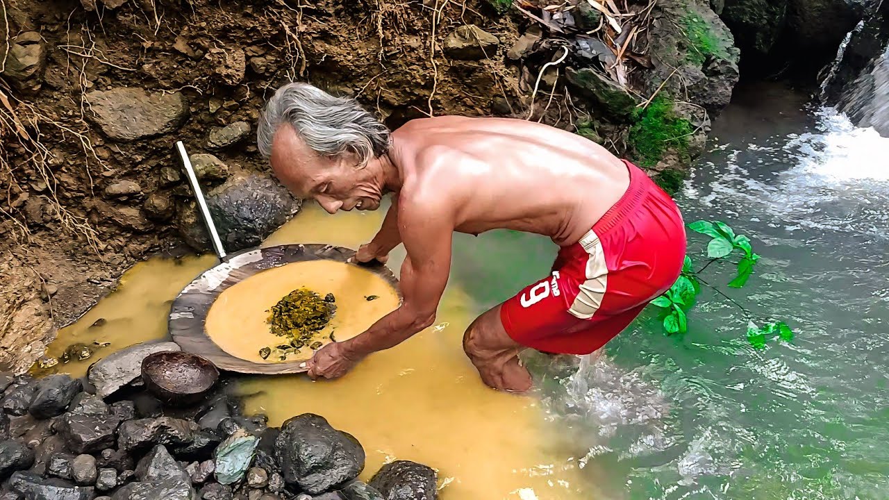 Looking For Gold. Found Real Gold In Mountain Streams, Gold Panning ...