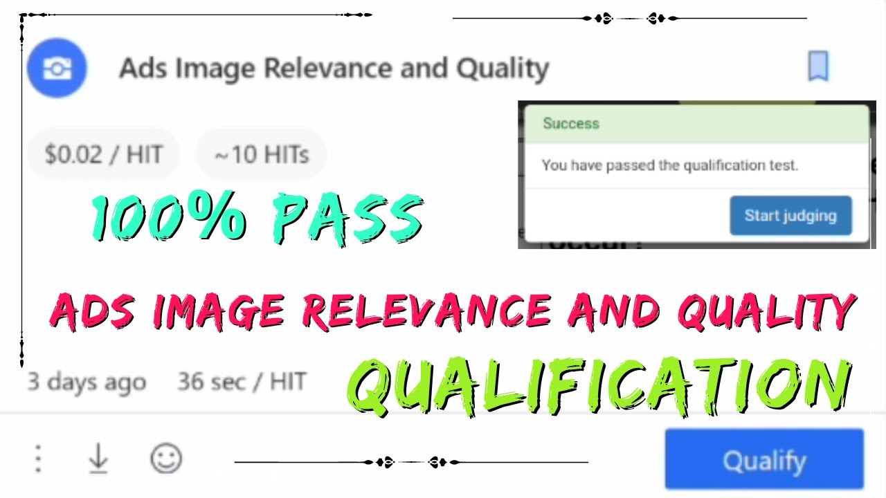 Ads Image Relevance and Quality Qualification | Uhrs Qualification ...
