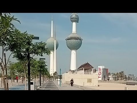 viewing sphere at kuwait tower - YouTube