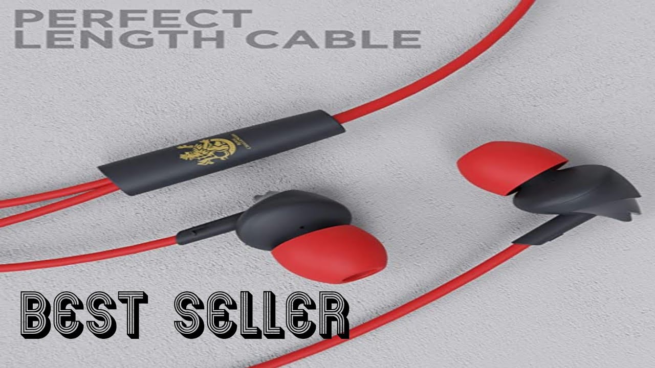 boAt Bassheads 100 in Ear Wired Earphones with Mic(RCB Raging Red)BSPA ...