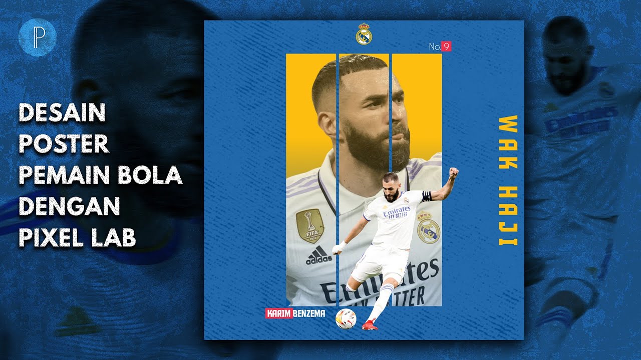 Tutorial Buat Poster Pemain Sepak Bola dengan Pixel Lab - YouTube