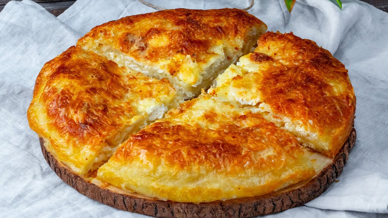 Asa se face cea mai gustoasa placinta cu branza din aluat filo ...