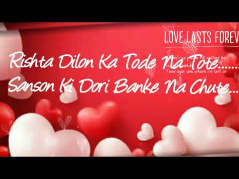Rishta Dilon Ka Tode Na Tote ❤- Lyrical Video ll Jaanwar ll Sunidhi Chauhan