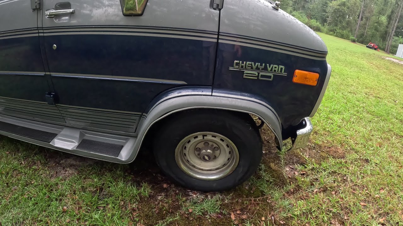 1989 Chevy G20 Van Update- New Tires just in Time for Rain - YouTube