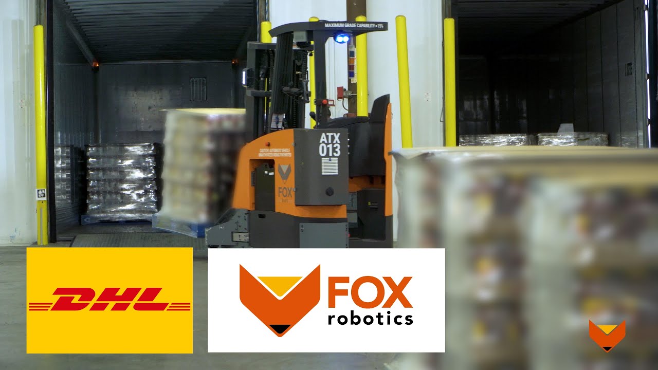 How DHL Supply Chain uses the FoxBot Autonomous Forklift - YouTube