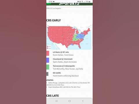 NFL Week 16 2024 Yet Another TV Coverage Map Update CBS Early & Late - YouTube