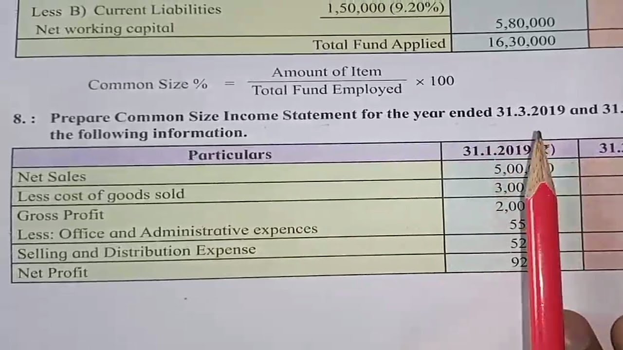 Analysis of financial statements| Illustration 8| Pg. 356| Common Size ...