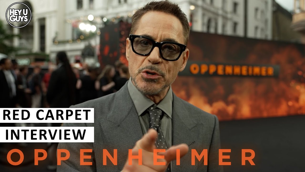 Robert Downey Jr. - Oppenheimer Premiere Red Carpet Interview - YouTube