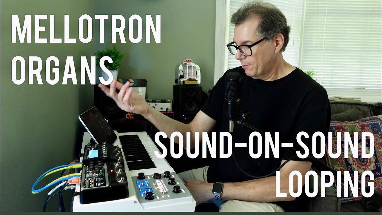 Boss RE-202 Space Echo Frippertronics With a Mellotron M4000D - YouTube