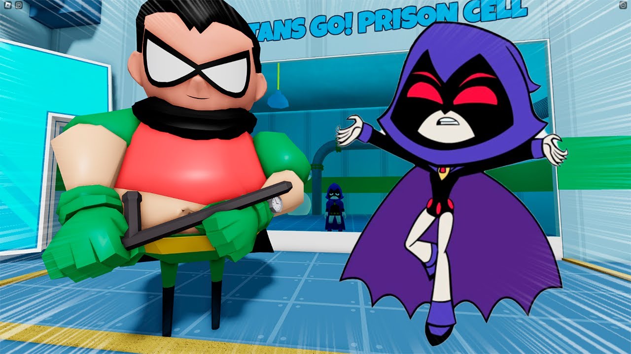 RAVEN TEEN TITANS BARRY'S PRISON RUN Obby New Update Roblox - All ...