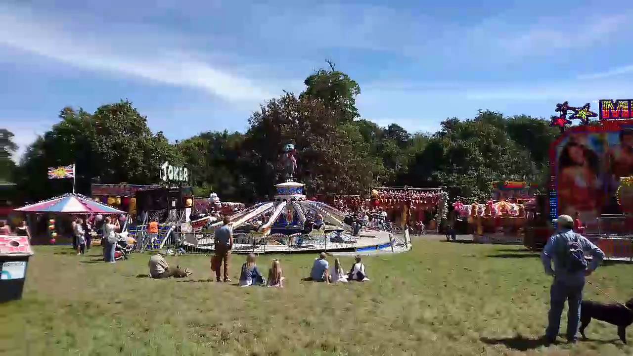 Fairground Rides At Bristol International Balloon Fiesta Live Broadcast ...