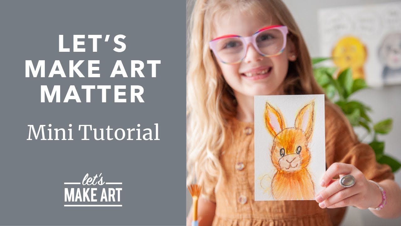 Let's Make Art Matter: Bunny | Mini Kids Art Lesson by Nicole Miyuki of ...