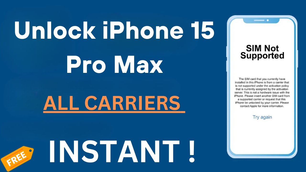 FREE Unlock iPhone 15 Pro Max INSTANTLY by Unlock Code Generator - YouTube
