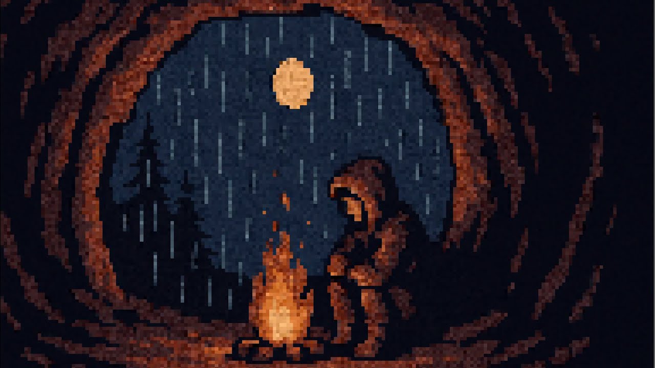 Safe from the Storm | Lo-fi Pixel Art Sleep Ambience 2H - YouTube