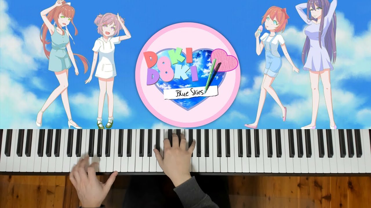 Doki Doki Blue Skies: Official Trailer Song (Piano Cover) | Dedication ...