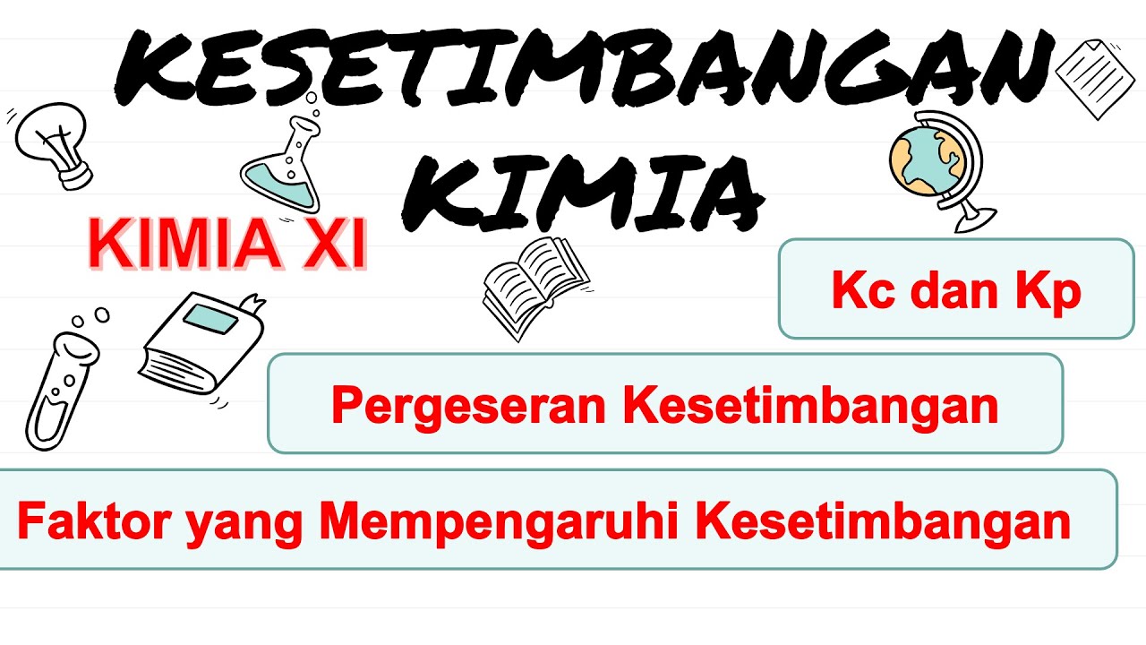 Kesetimbangan Kimia (Kc dan Kp, Pergeseran Kesetimbangan, Faktor yang ...