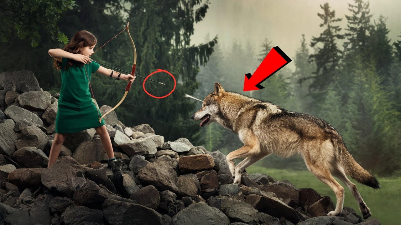 Girl and her family were chased by a wolf pack, but she drove them away ...