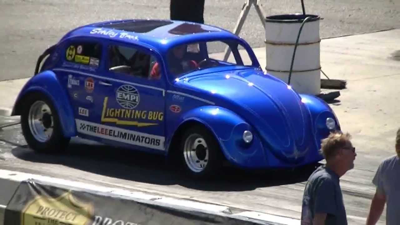 irwindale dragstrip HOT VWs DRAG DAY lightning bug match race 3/16/14 ...