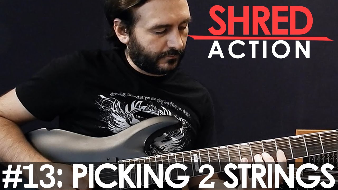 SHRED ACTION: Alternate Picking - 2 strings - YouTube