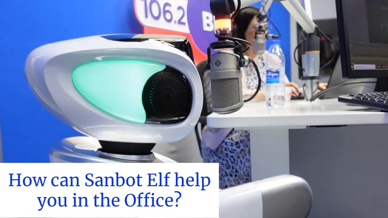 How can Sanbot Elf help you in the Office? - YouTube