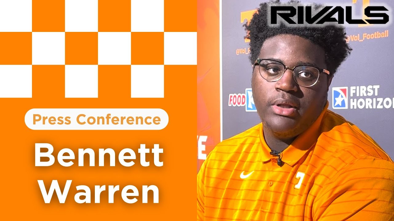 Tennessee football freshman OL Bennett Warren meets with media - YouTube