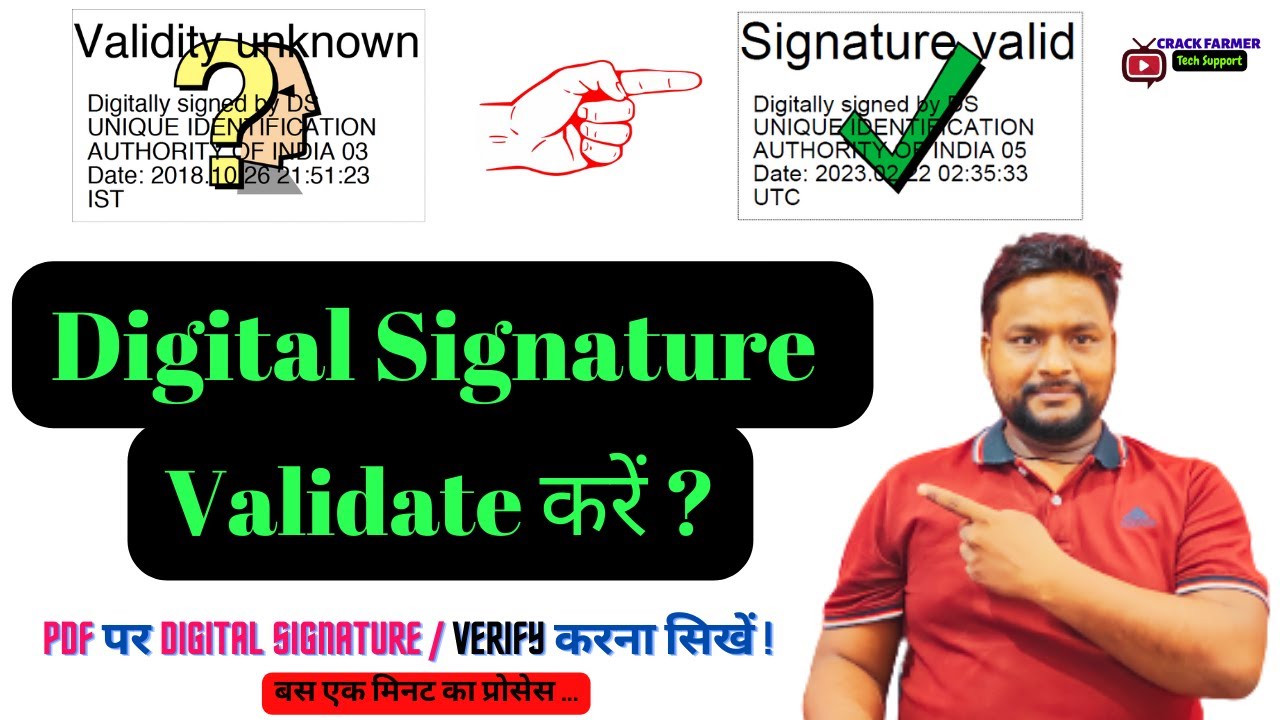 Digital Signature Automatic Validation Process in pdf || Invalid ...